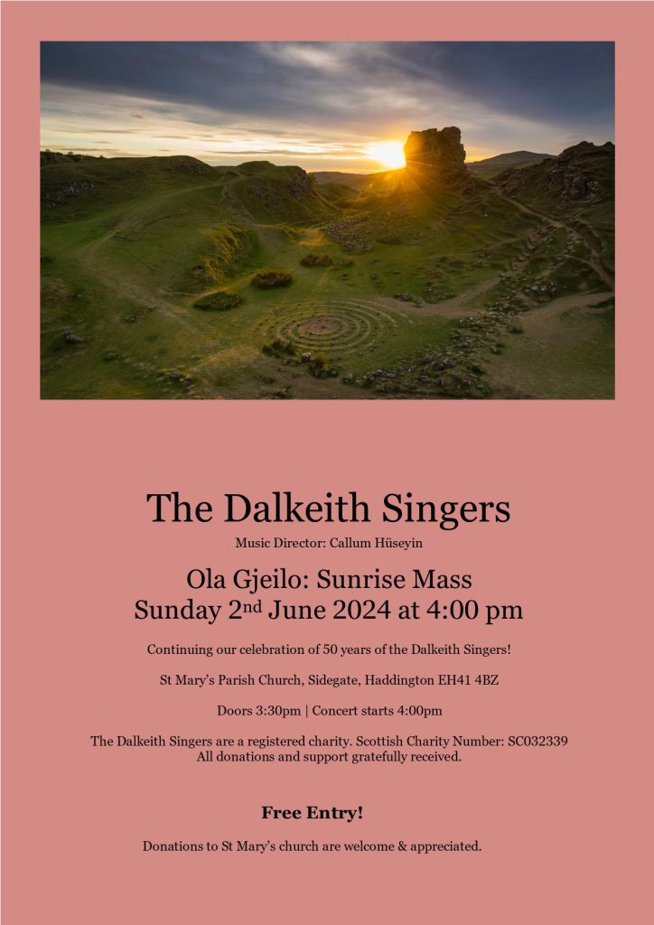 The Dalkeith Singers | the choir for Dalkeith and the surrounding area
